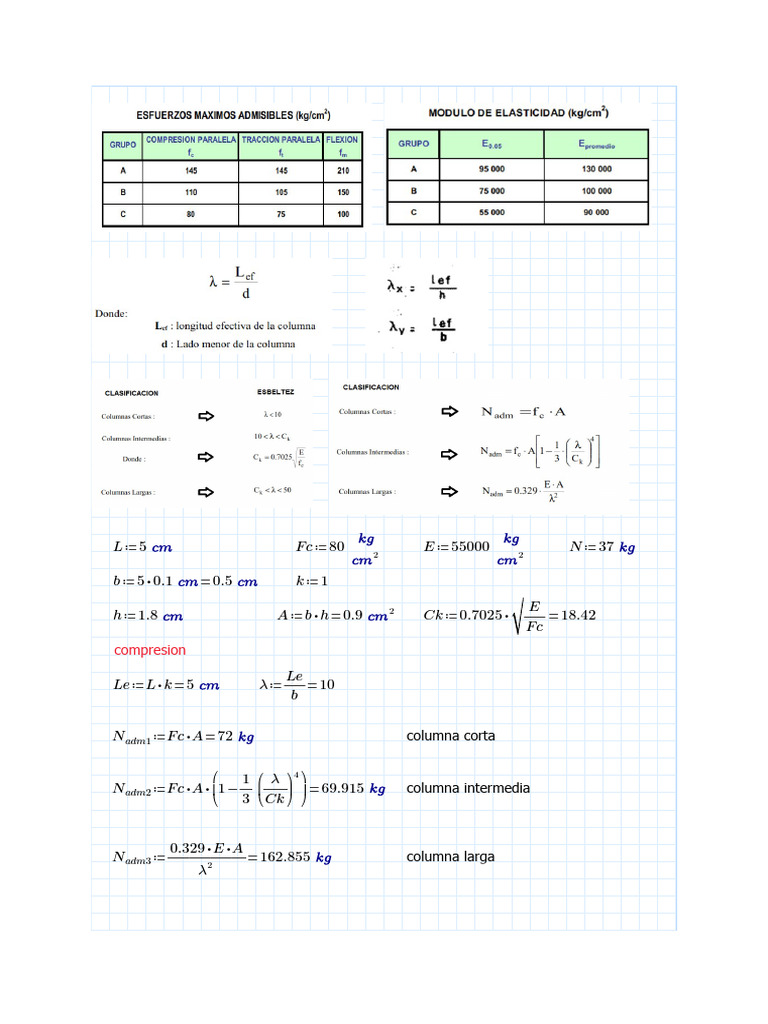 Structural Column Load Calculations | PDF