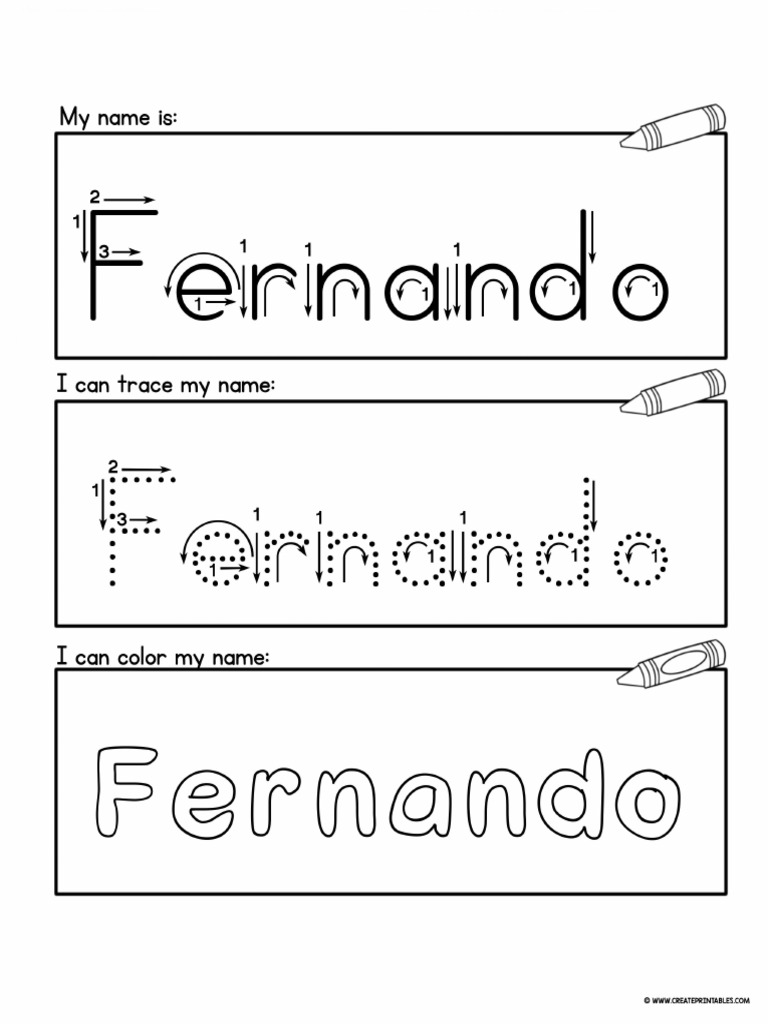 Name Tracing Practice A9D0 CDB5 1ED8 | PDF