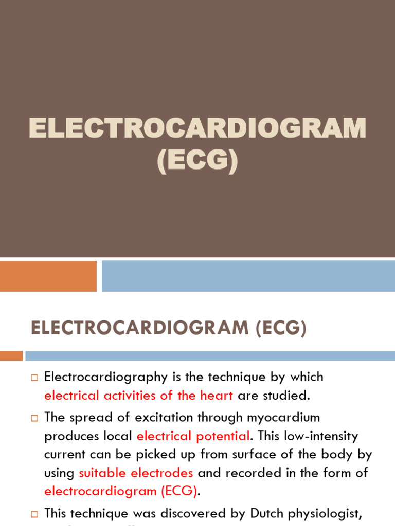 Ecg | PDF | Electrocardiography | Heart
