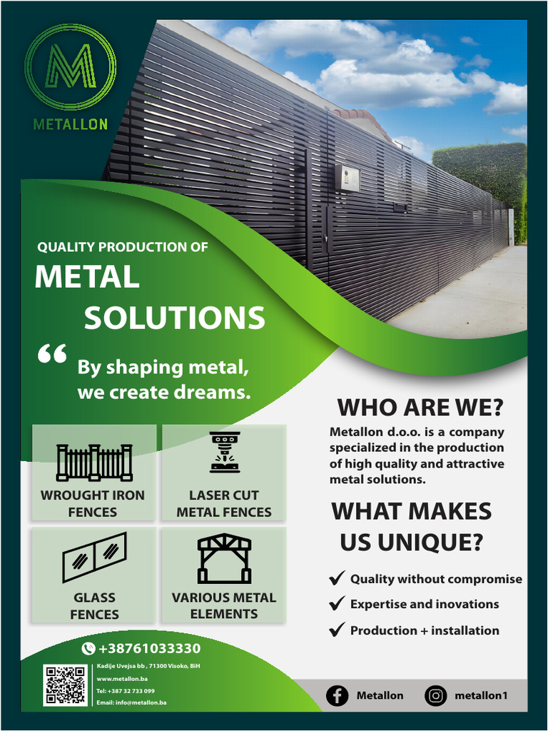 Quality Metal Solutions by Metallon | PDF