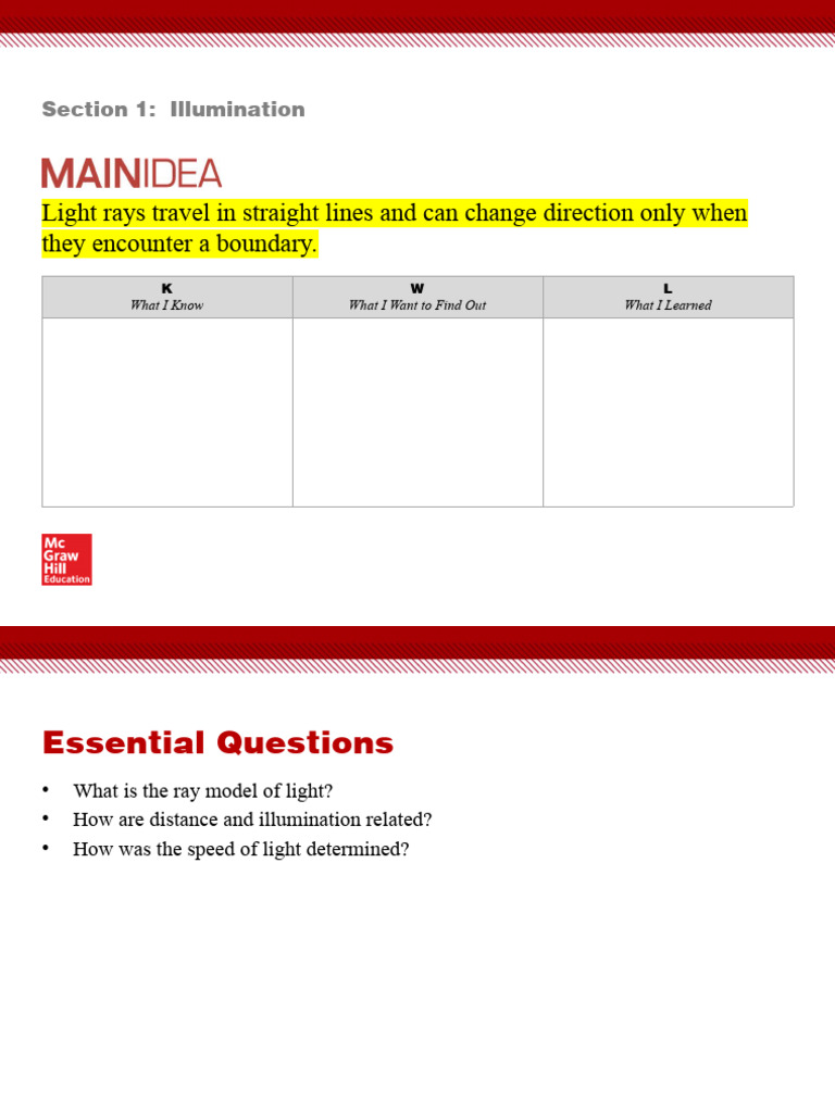 16.1 Illumination | Download Free PDF | Light | Speed Of Light