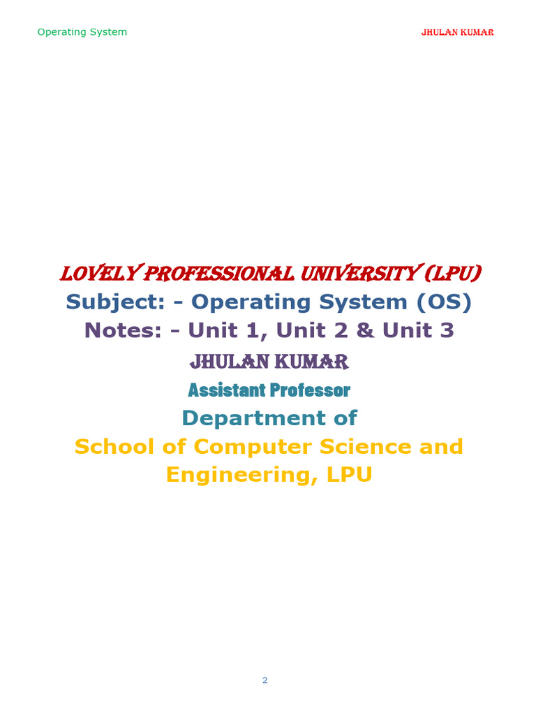 Short_notes_operating_systems | PDF | Scheduling (Computing) | Thread ... Short_notes_operating_systems | PDF | Scheduling (Computing) | Thread ...