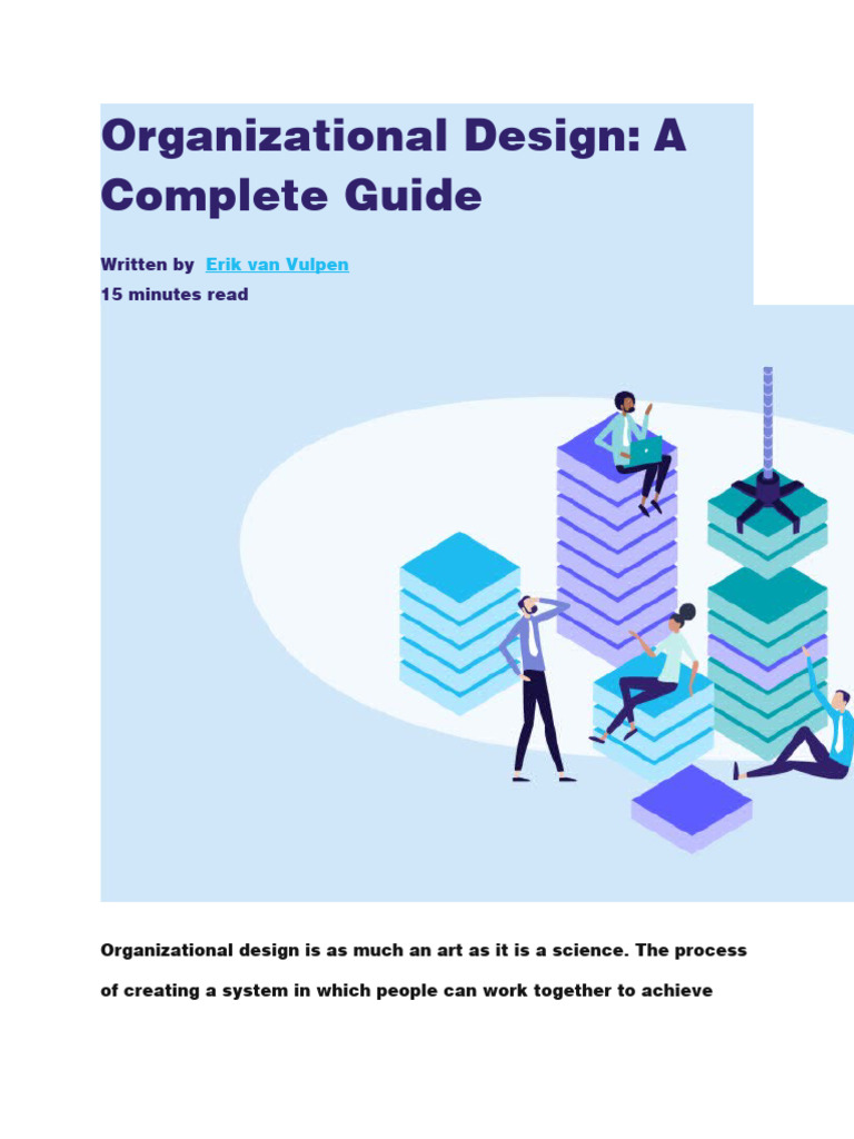 Organizational Design | PDF | Strategic Management | Organizational ...