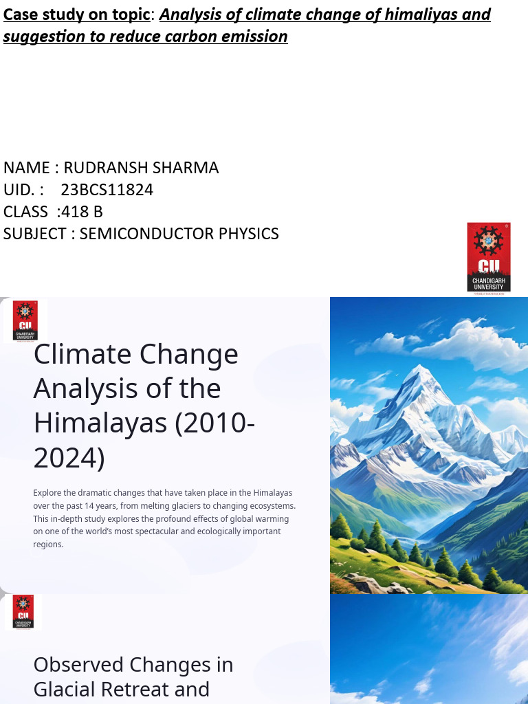 RUDRANSH SHARMA (23bcs11824) | PDF | Himalayas | Sustainable Energy