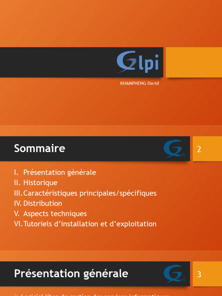 Prsentation Glpiv001 170620202437 | PDF | PHP | Internet