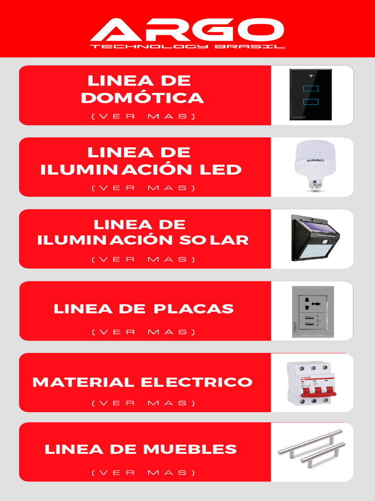 Catalogo Argo | PDF | Diodo emisor de luz | Electrónica