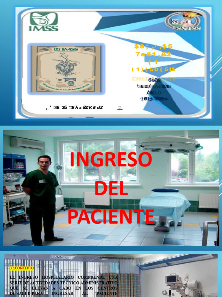 Proceso de Ingreso del Paciente en Hospitales | PDF | Hospital | Enfermería