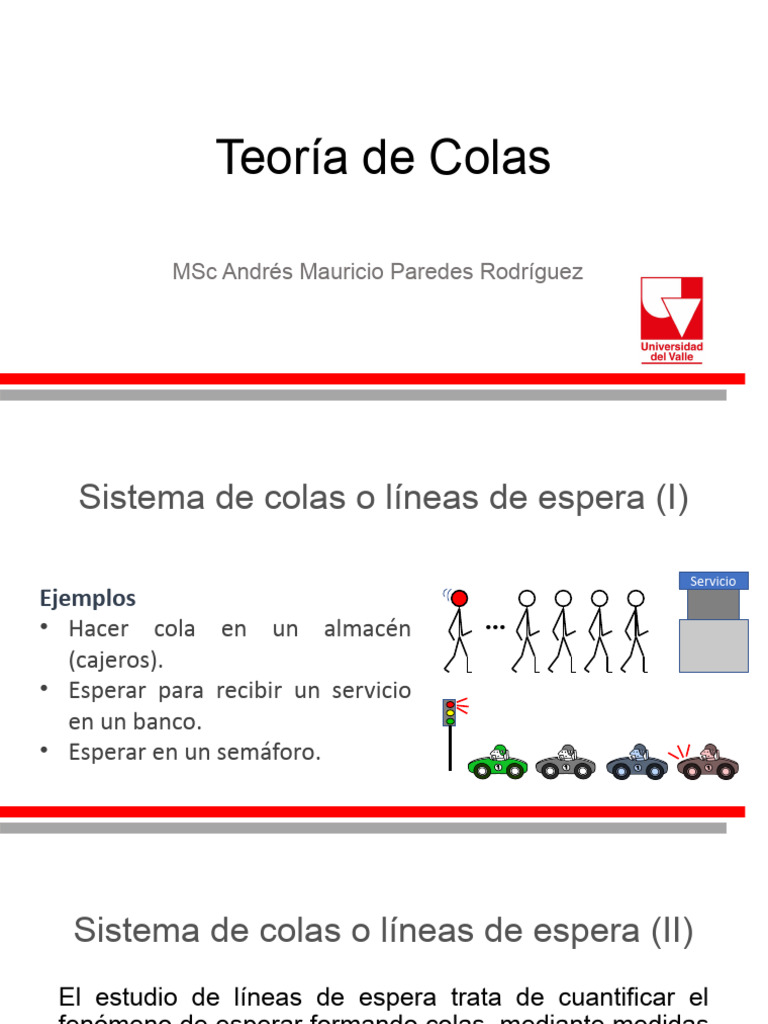 Clase 4 Teoría de Colas | PDF | Distribución de veneno | Enseñanza de ...