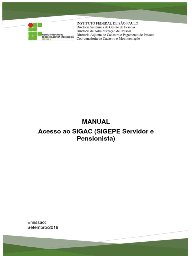 Acesso ao SIGAC: Guia para Servidores | PDF | Gestão de recursos ...