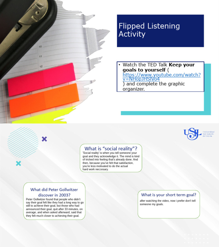 Flipped Listening: Goal Setting Insights | PDF | Career & Growth
