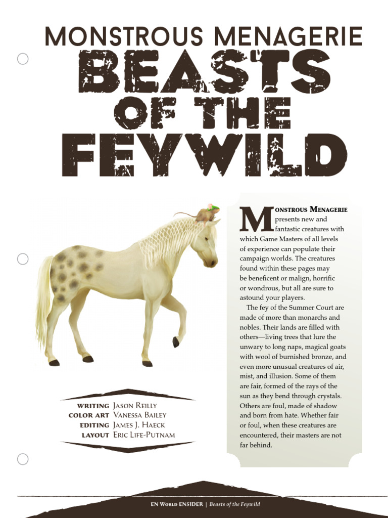 EN5ider 093 - Beasts of The Feywild | PDF | Fairies | Armour