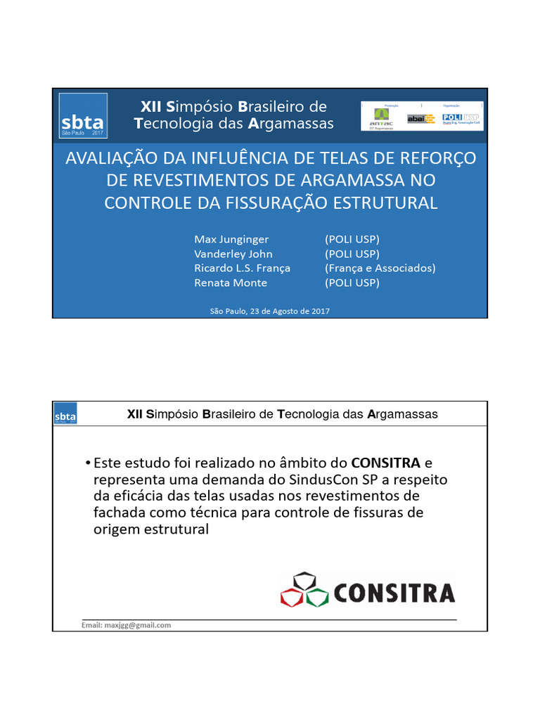 2017 Avaliaao Da Influencia de Telas de Reforo de Revestimentos de Max ...