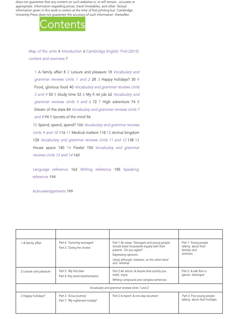 Contents Complete First | PDF | Human Communication | Grammar