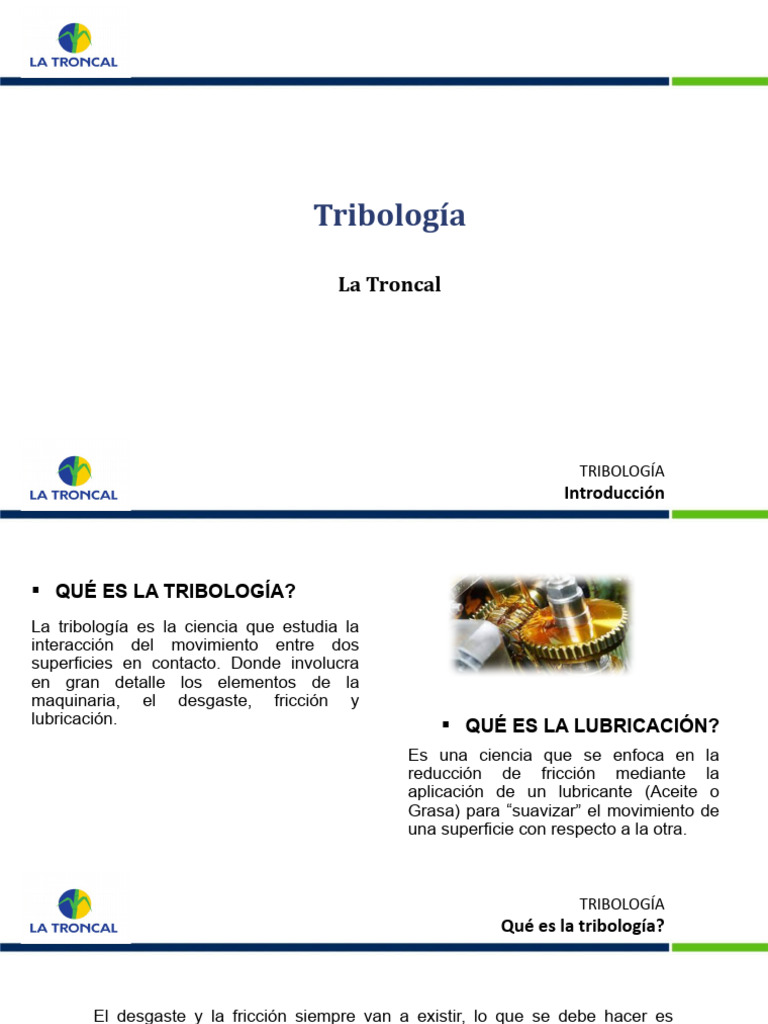 Tribología LT V1 | Descargar gratis PDF | Lubricante | Fricción