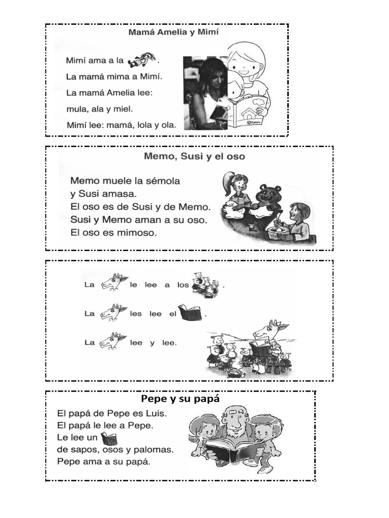 Mini - Lecturas - Por Letra - L-M-S-P | PDF