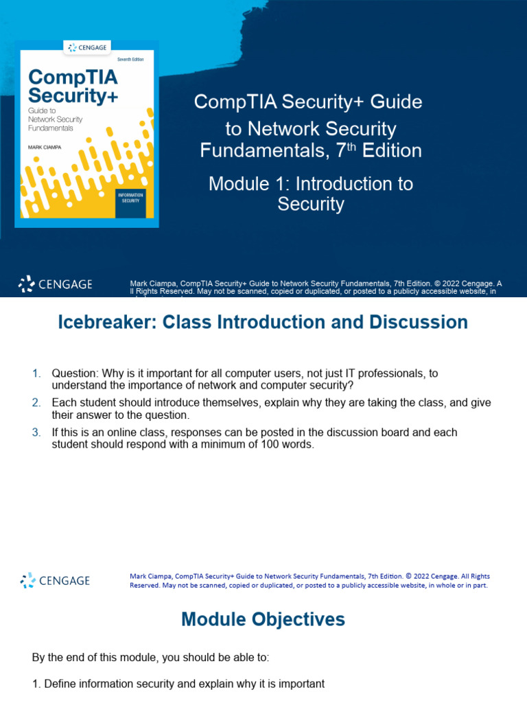 Module 1 Introduction to Security | PDF | Security | Computer Security Module 1 Introduction to Security | PDF | Security | Computer Security