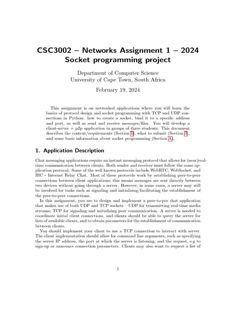 Network App 2024 | PDF | Port (Computer Networking) | Network Socket