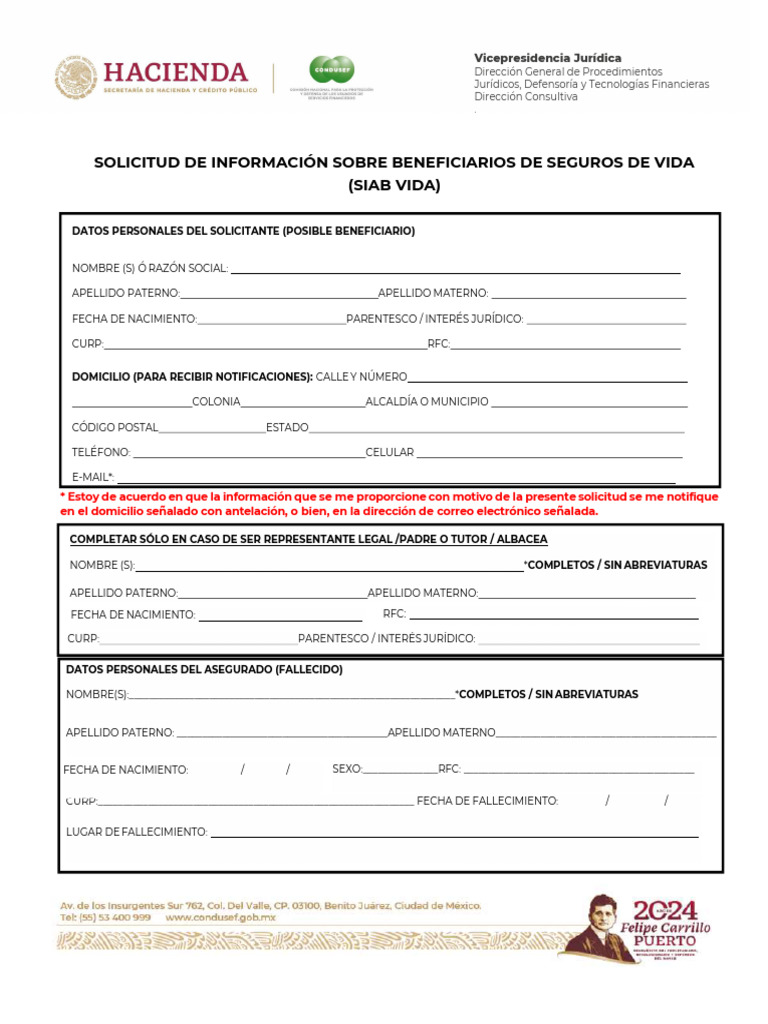 Solicitud de Información de Beneficiarios | PDF | Justicia | Crimen y violencia