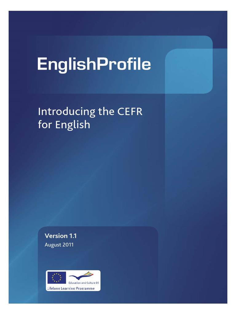 English Profile - Introducing The CEFR For English | PDF | Parsing ...
