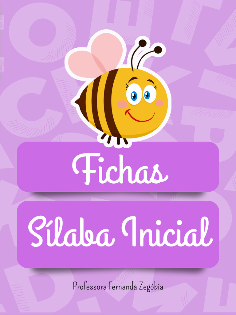 Fichas para Identificar Sílaba Inicial | PDF