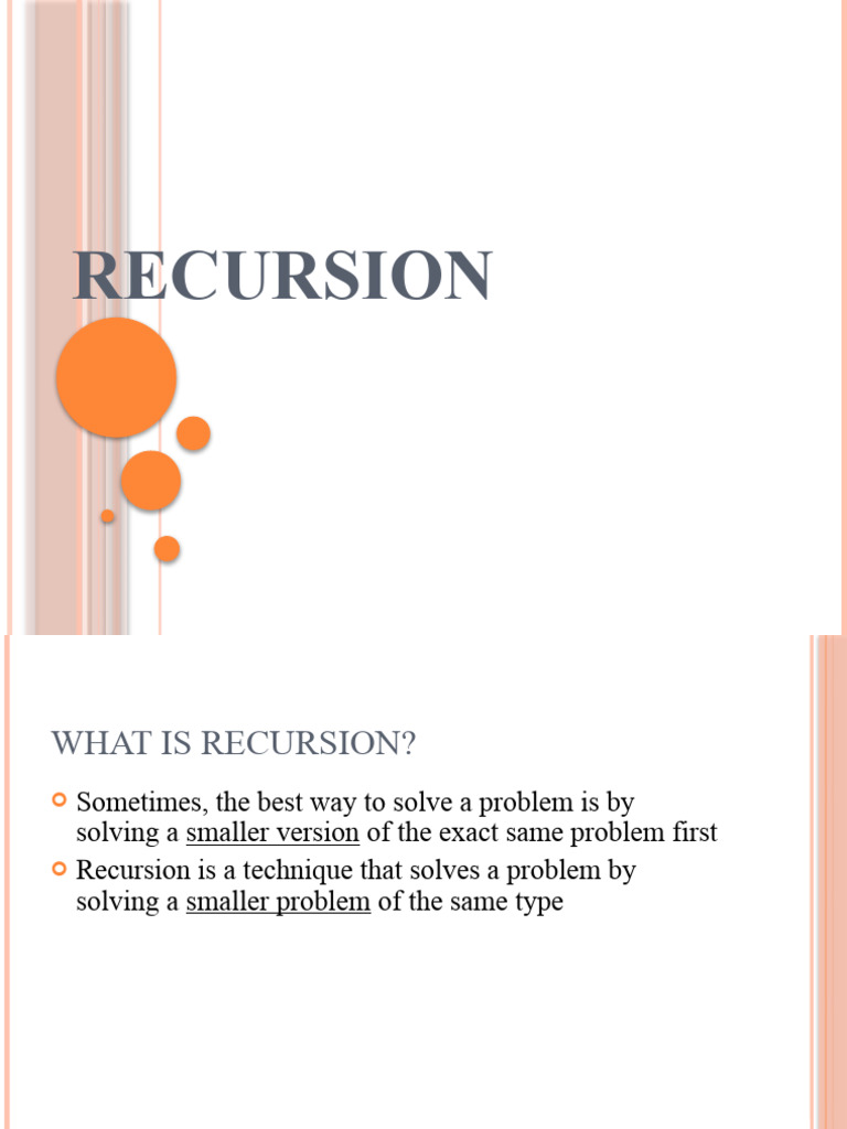 Recursion | PDF | Control Flow | Computer Programming Recursion | PDF | Control Flow | Computer Programming