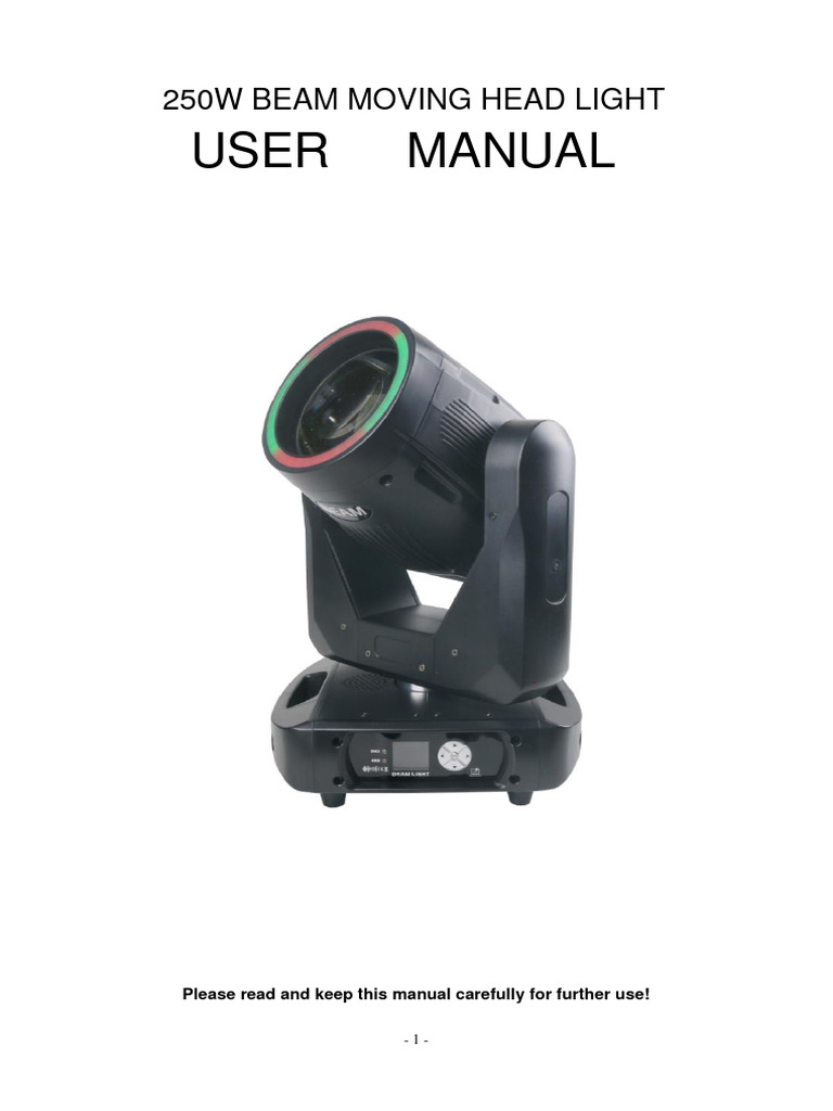 Moving Beam 250 9r - Fita de Led | Download Free PDF | Equipment ...