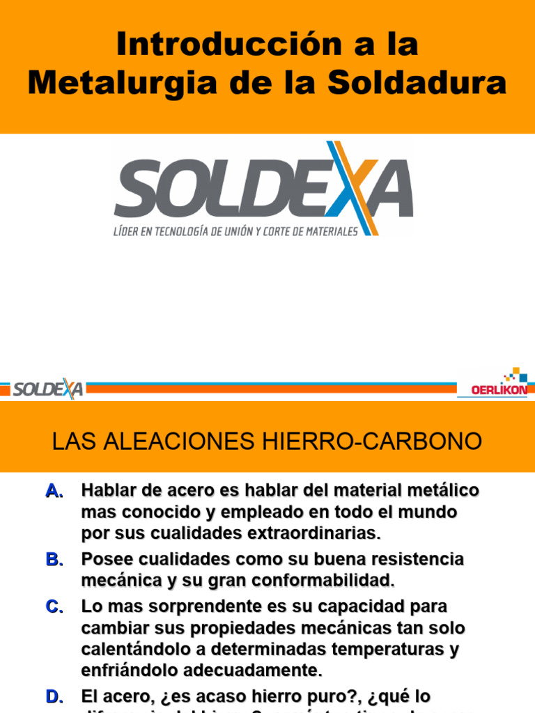 Metalurgia de Soldadura: Fe-C y Propiedades | PDF | Acero | Tratamiento a base de calor