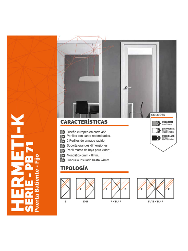 Ficha Tecnica - Hermeti.k 71 | PDF