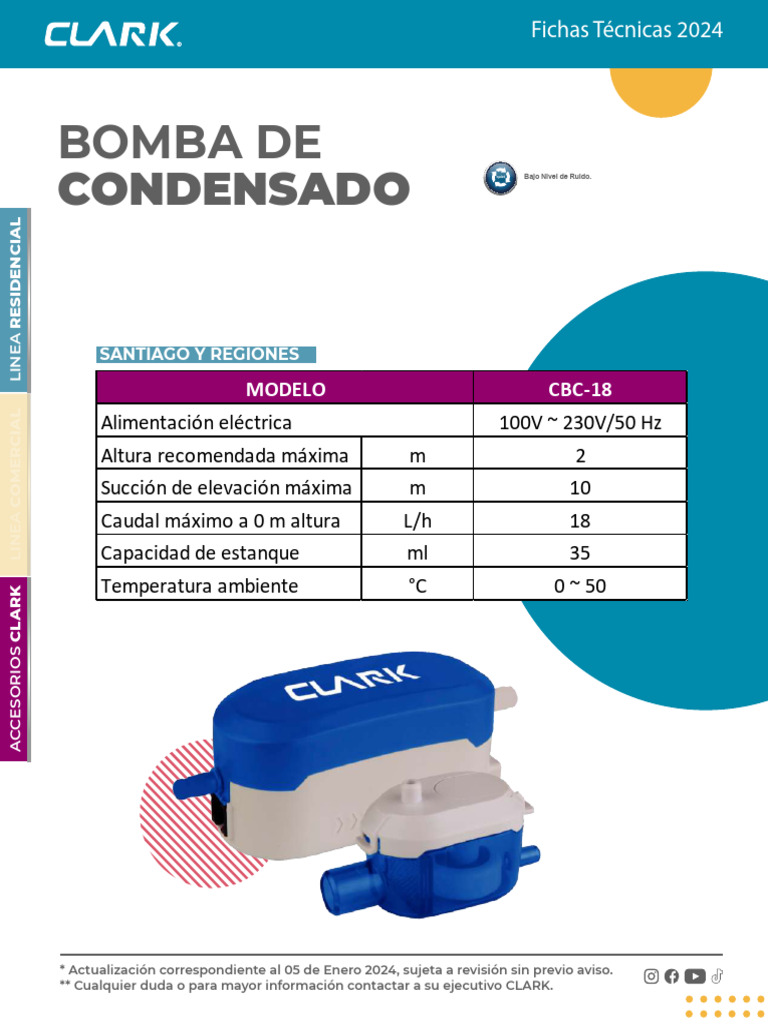 CLARK - Fichas tecnicas 2024 Bomba de condensado (1) (1) | PDF