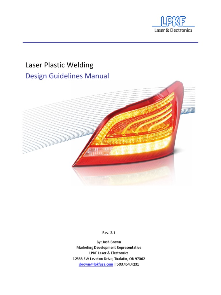 Plastic Laser Welding Design Guidelines | Download Free PDF | Laser ...