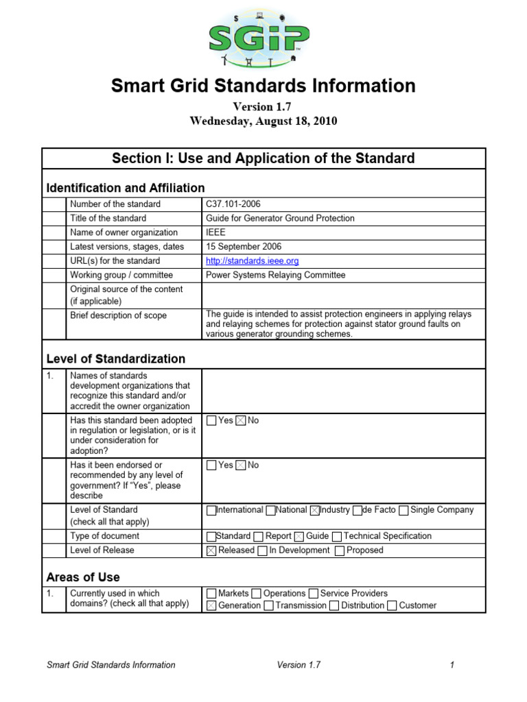 IEEE C37101 IEEE Guide For Generator Ground Protection 200603 | PDF | Osi Model | Smart Grid