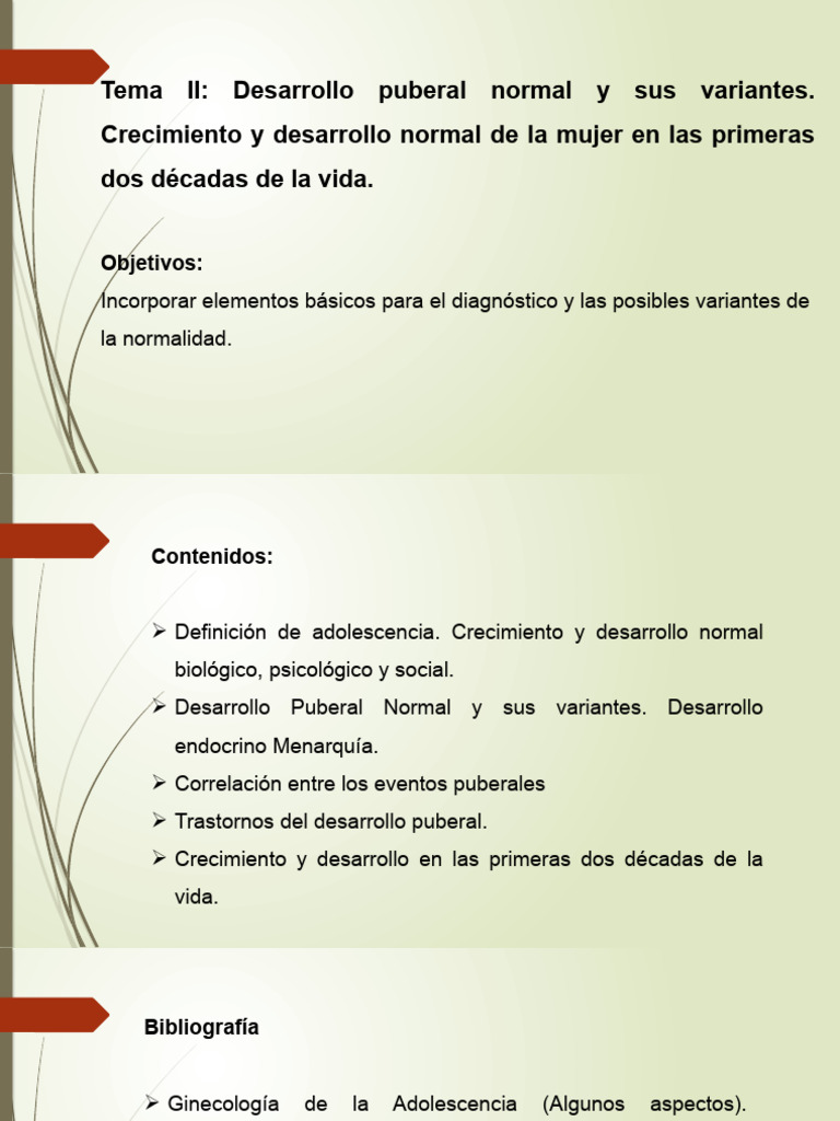 Tema II | PDF | Pubertad | Pecho