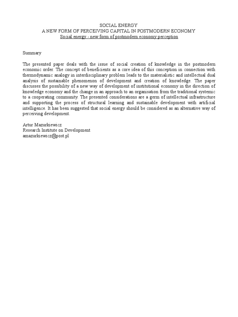 Cognitive Economy | PDF | Science | Economics