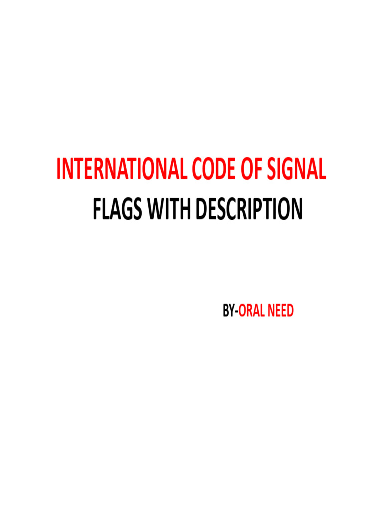 Flag Signals | Download Free PDF | Flag | Rectangle