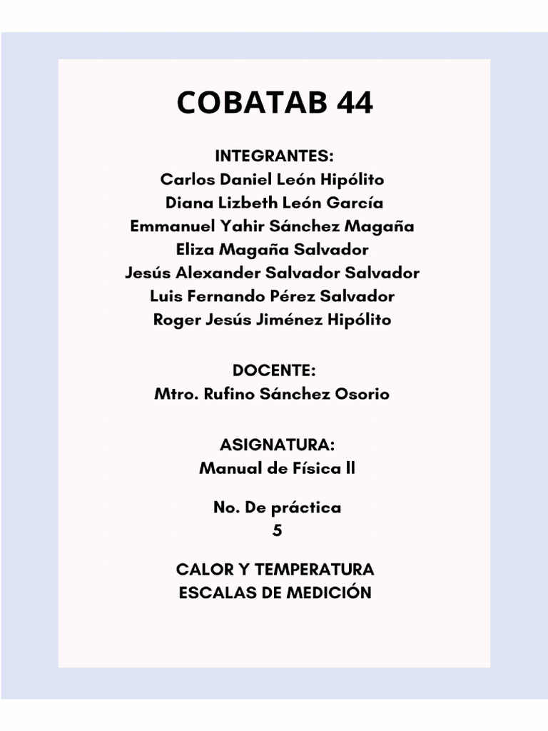 Reporte de Lab. No.5 | PDF