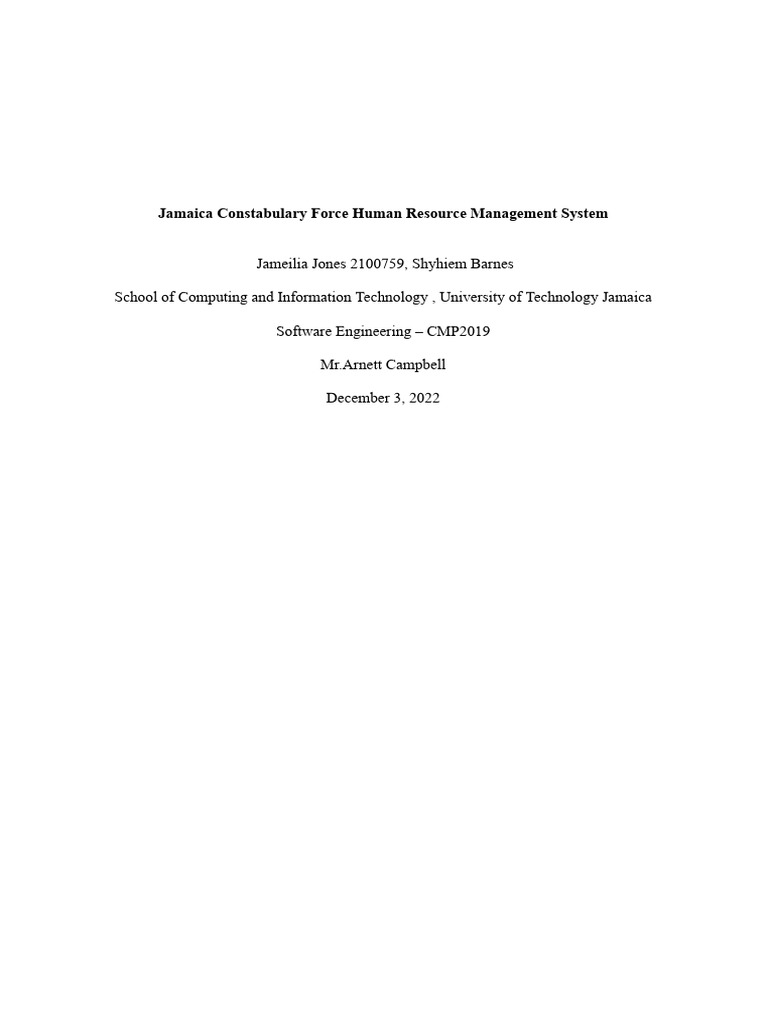 JCF HR System Software Engineering Project | PDF | Databases | Privacy JCF HR System Software Engineering Project | PDF | Databases | Privacy