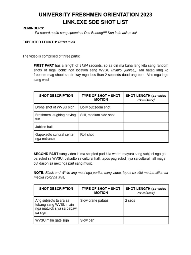 SDE UNIVERSITY FRESHMEN ORIENTATION 2023 | PDF