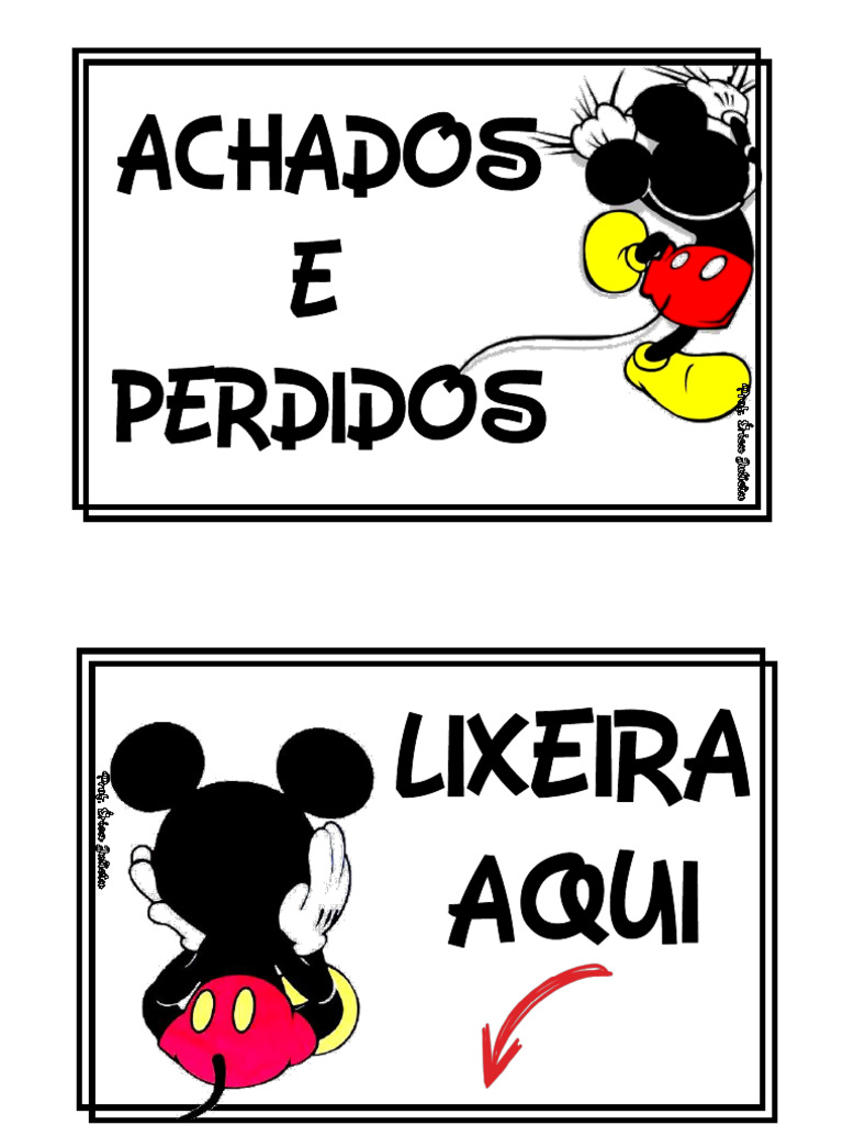 Placas de Organização Da Sala | PDF