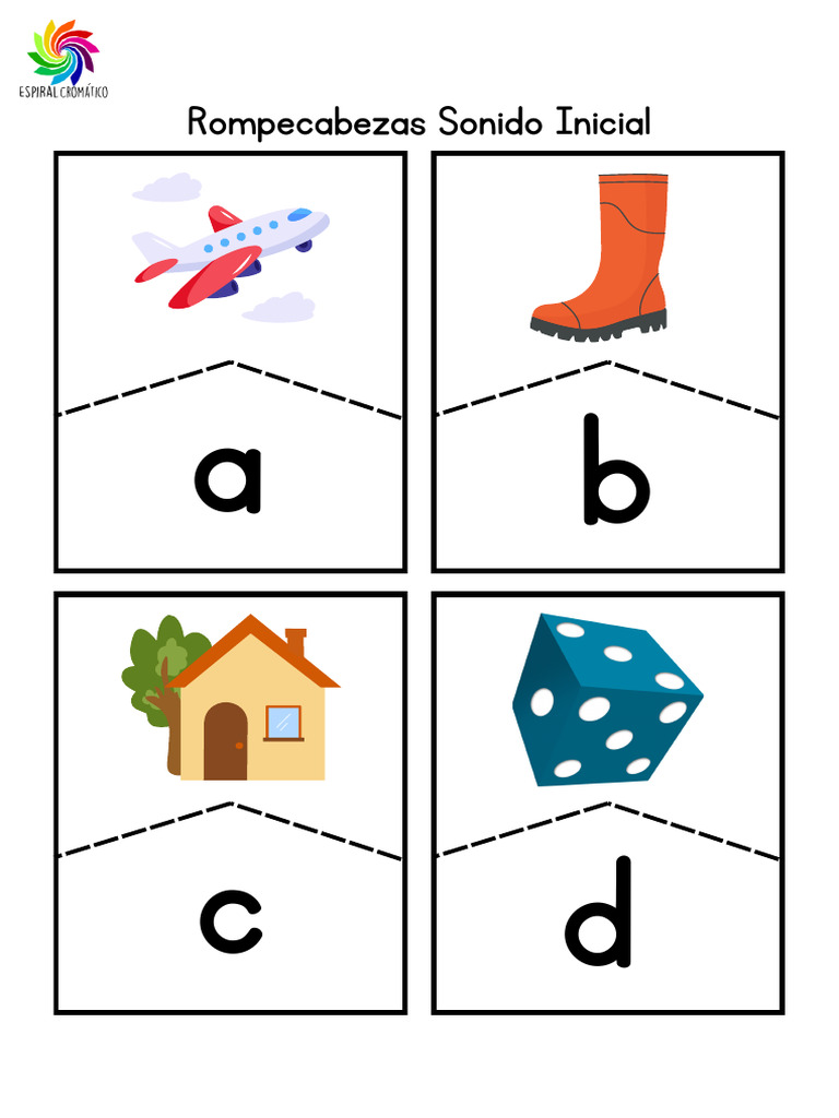 Puzzle Sonido Inicial - Espiral Cromático | PDF