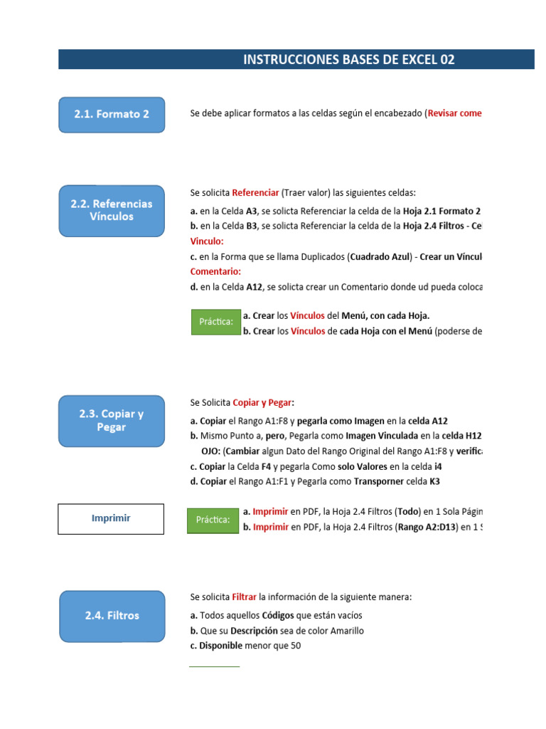 Bases de Excel 2 | PDF