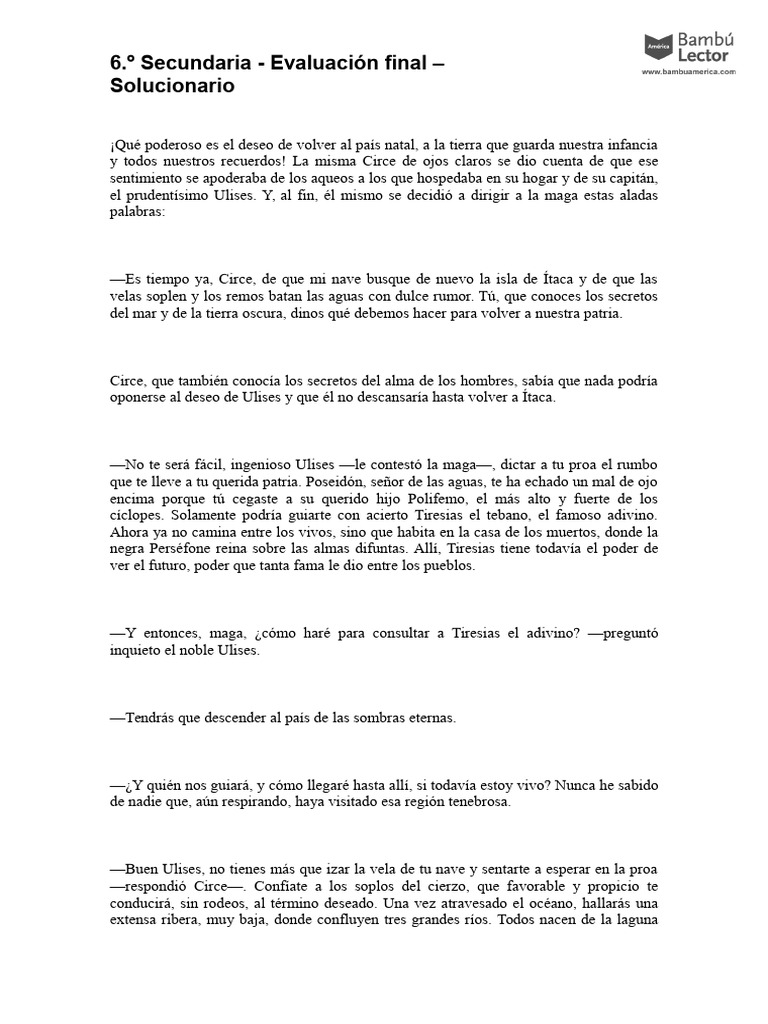 Ulises y su viaje a Ítaca en La Odisea | PDF | Odiseo | Odisea