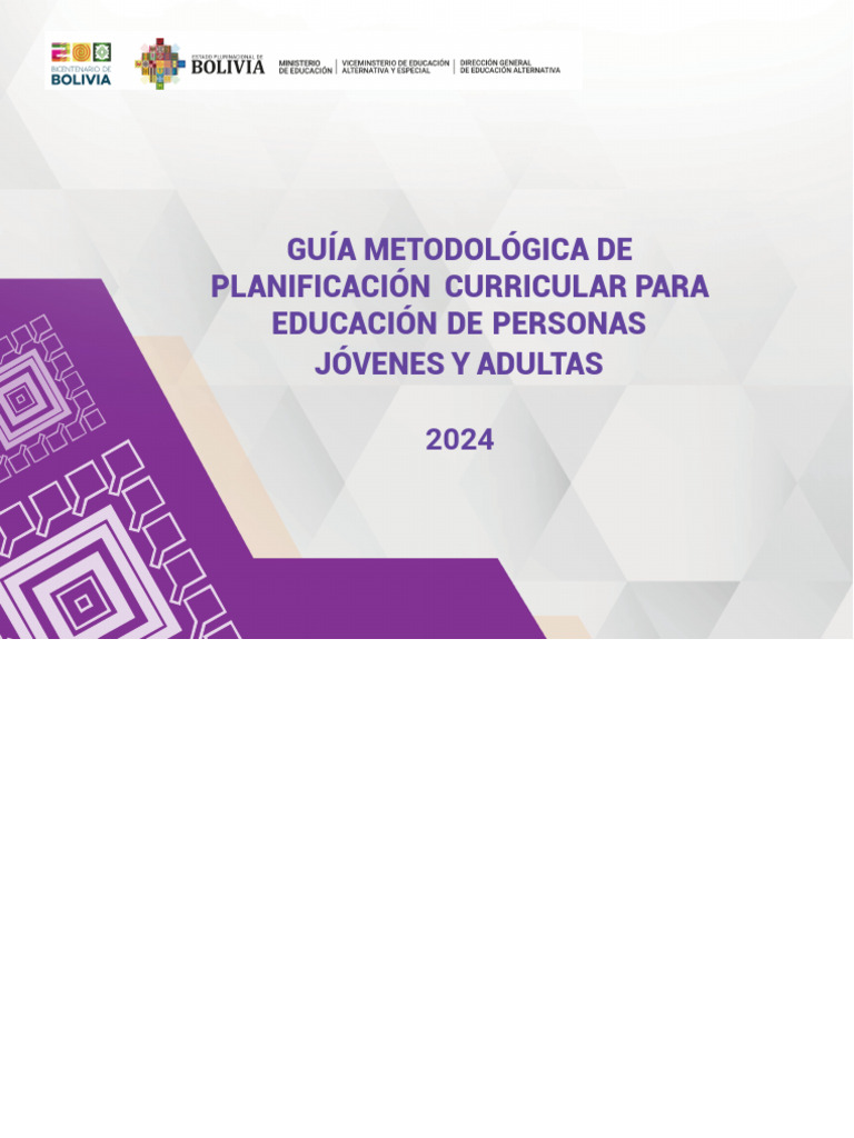 Guia Metodologica Epja | PDF | Planificación | Evaluación