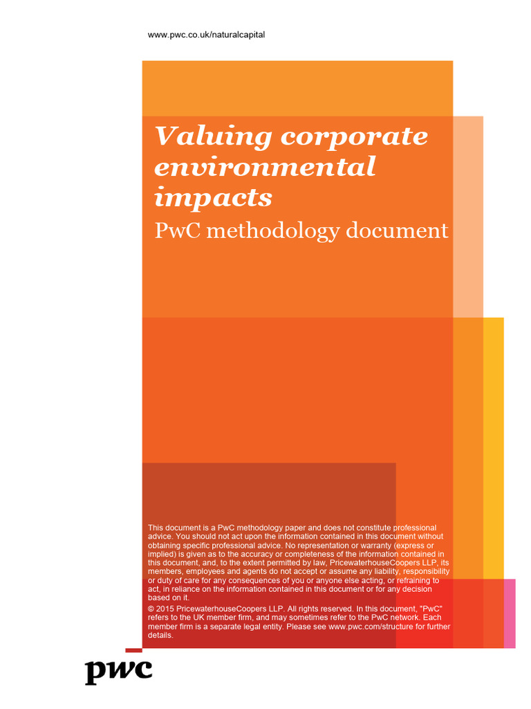 Pwc Environmental Valuation Methodologies | PDF | Air Pollution ...