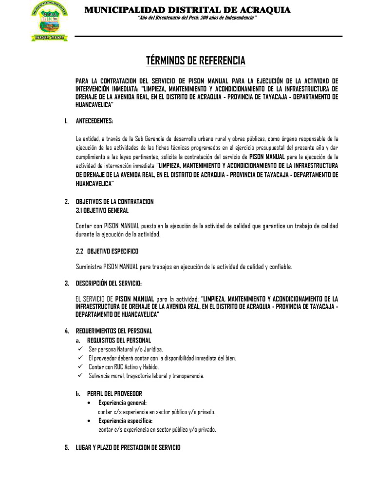 TDR Pison Manual | PDF