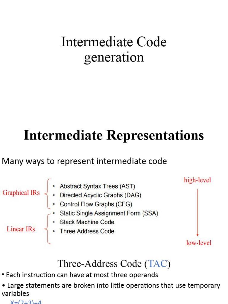 10. Intermediate Code Generation | PDF | Pointer (Computer Programming) | Variable (Computer ...