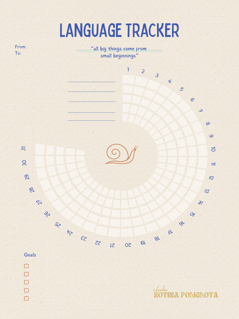 Language Tracker | PDF