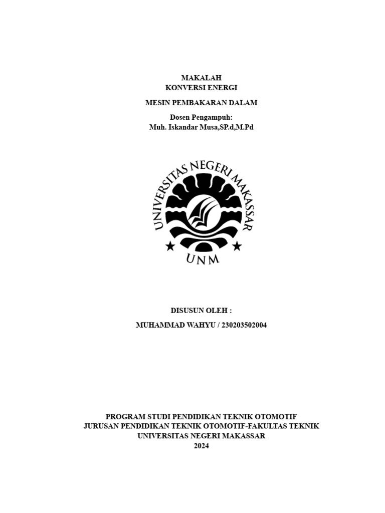 Proses Mesin Pembakaran Dalam | PDF