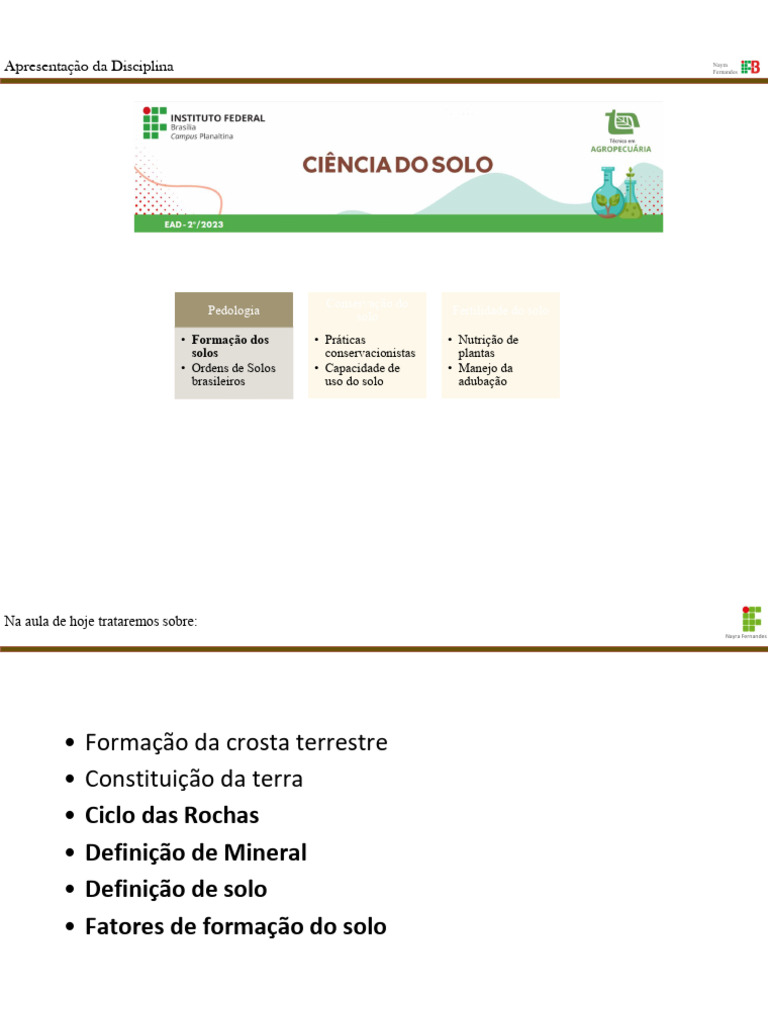2 Formação Dos Solos Slides De Aula 2 Ciência Do Solo Pdf Solo