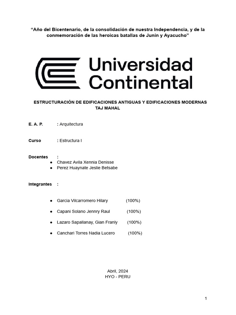 Informe Estructuras | PDF