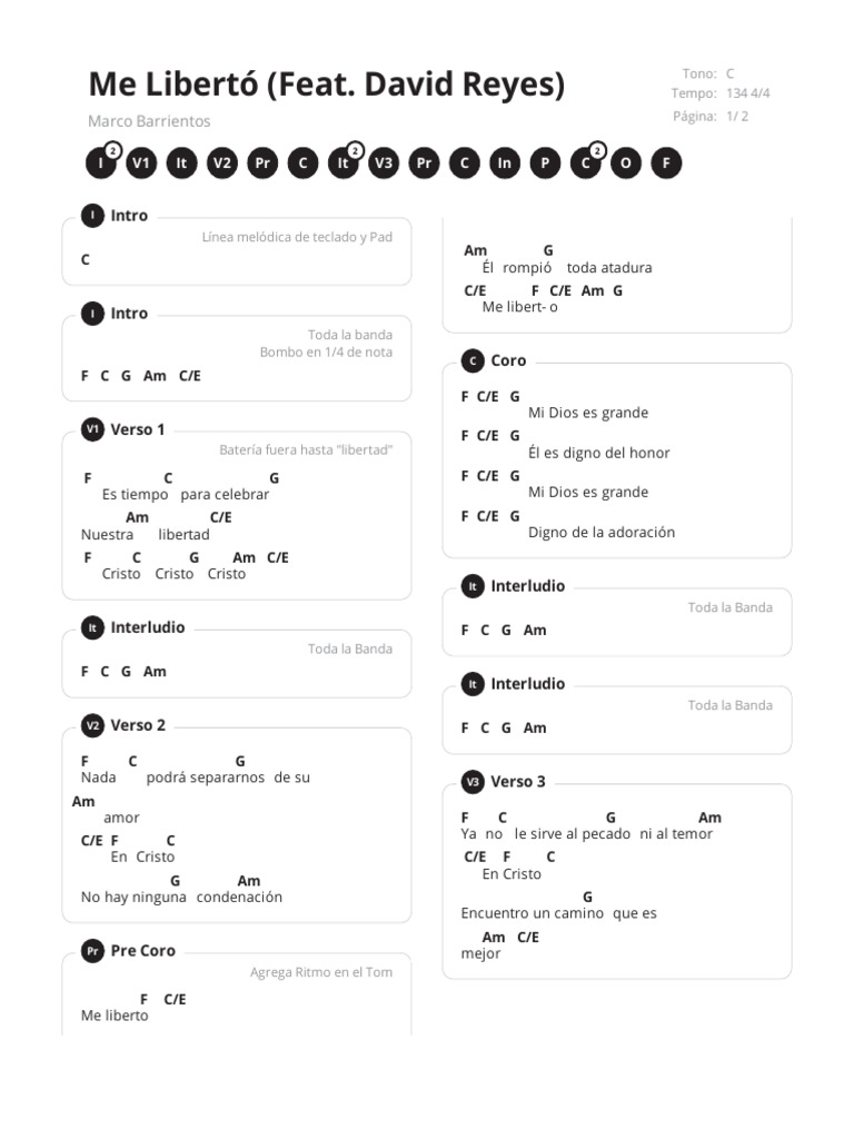 Me Liberto (Feat. David Reyes) - Marco Barrientos-El Encuentro.C | PDF